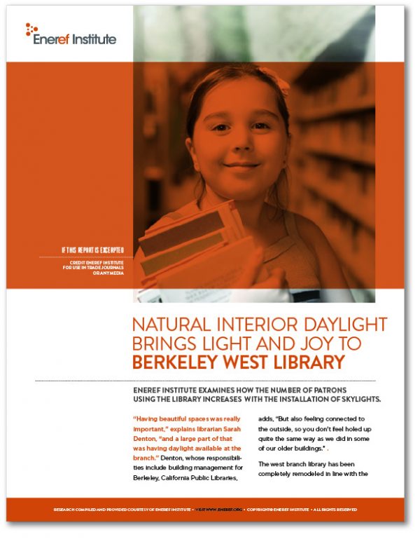 Natural interior daylight brings light and joy to Berkeley West Library ...